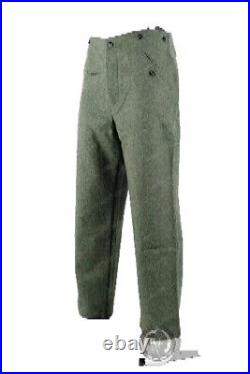 GERMAN ARMY M40 FIELD WOOL PANZER JACKET & PANTS SUIT SIZE S WW2 Replica